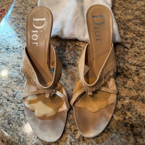 Dior | Shoes | Dior Womens Tan Sandals | Poshmark